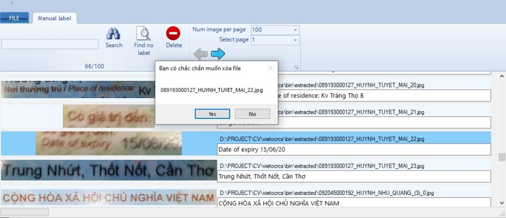 Hướng dẫn sử dụng tool đánh nhãn VietOCR Labeling - THỊ GIÁC MÁY TÍNH
